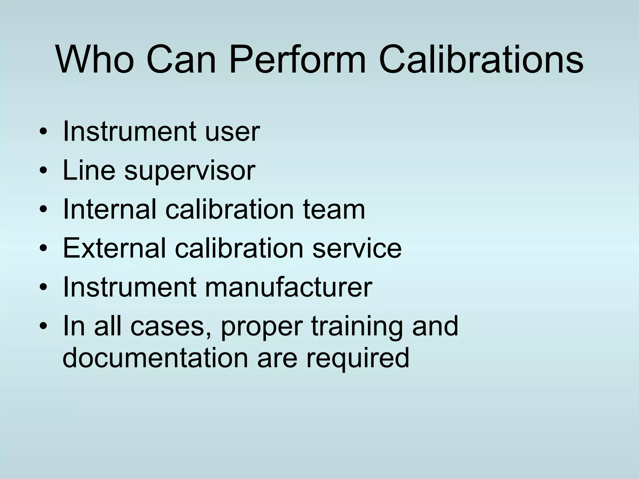 Calibration management system | PPT