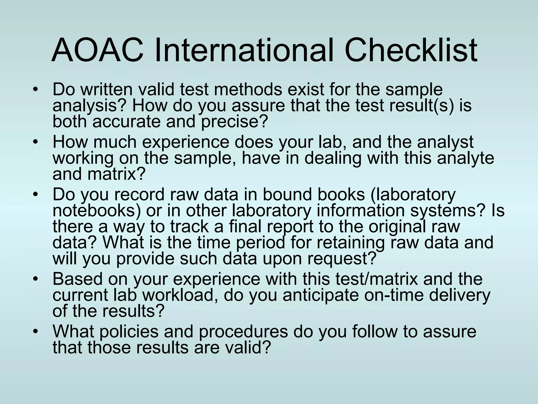 Calibration management system | PPT