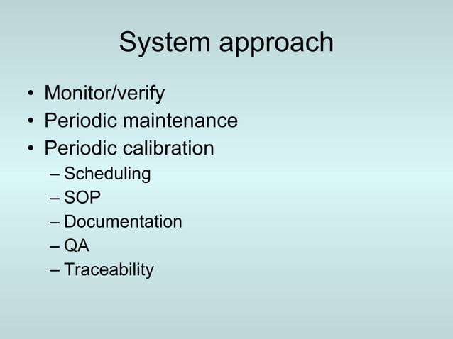Calibration management system | PPT