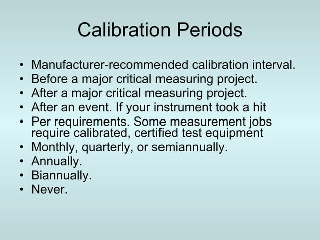 Calibration management system | PPT