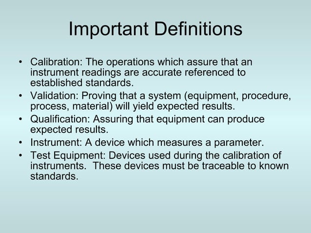 Calibration management system | PPT