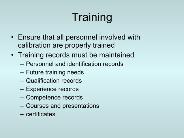 Calibration management system | PPT