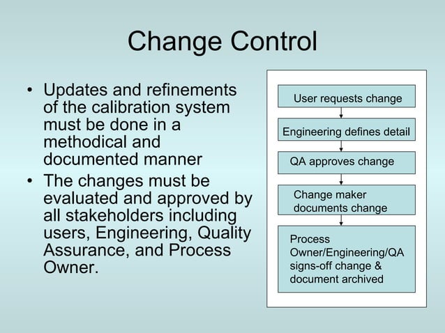 Calibration management system | PPT