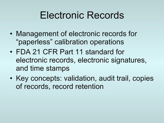 Calibration management system | PPT