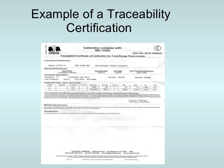Calibration management system