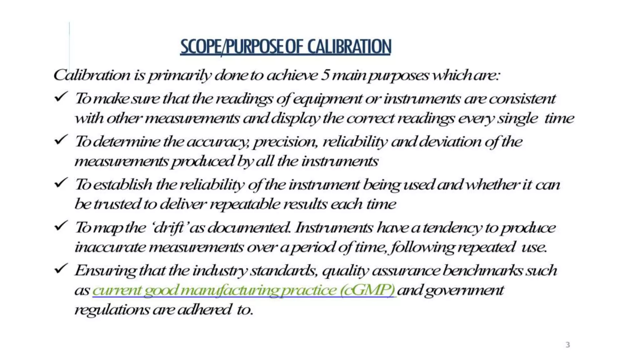 CALIBRATION METHODS OF APPARATUS IN LABORTORY.pptx | Science