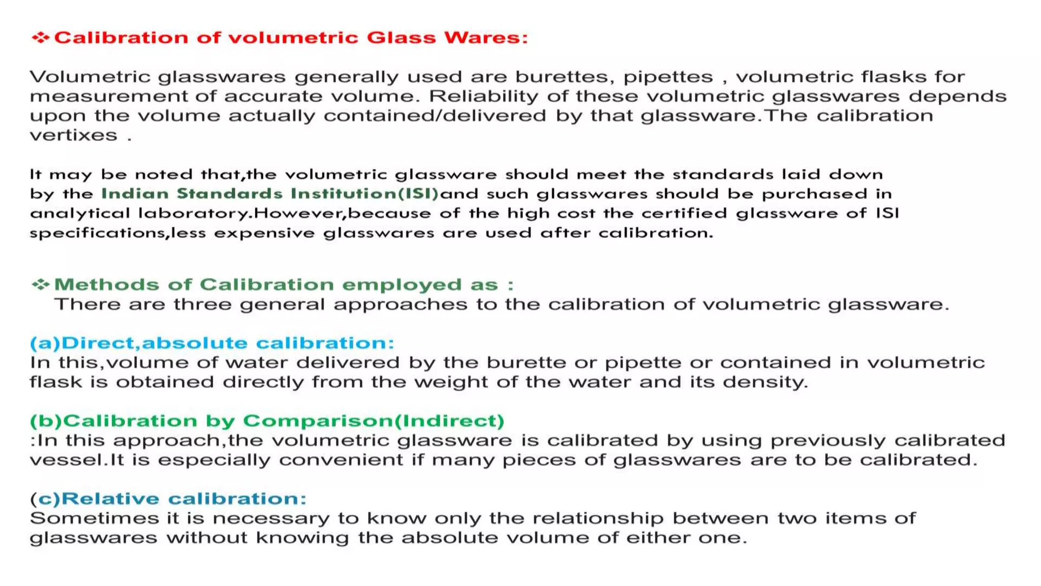 CALIBRATION METHODS OF APPARATUS IN LABORTORY.pptx | Science