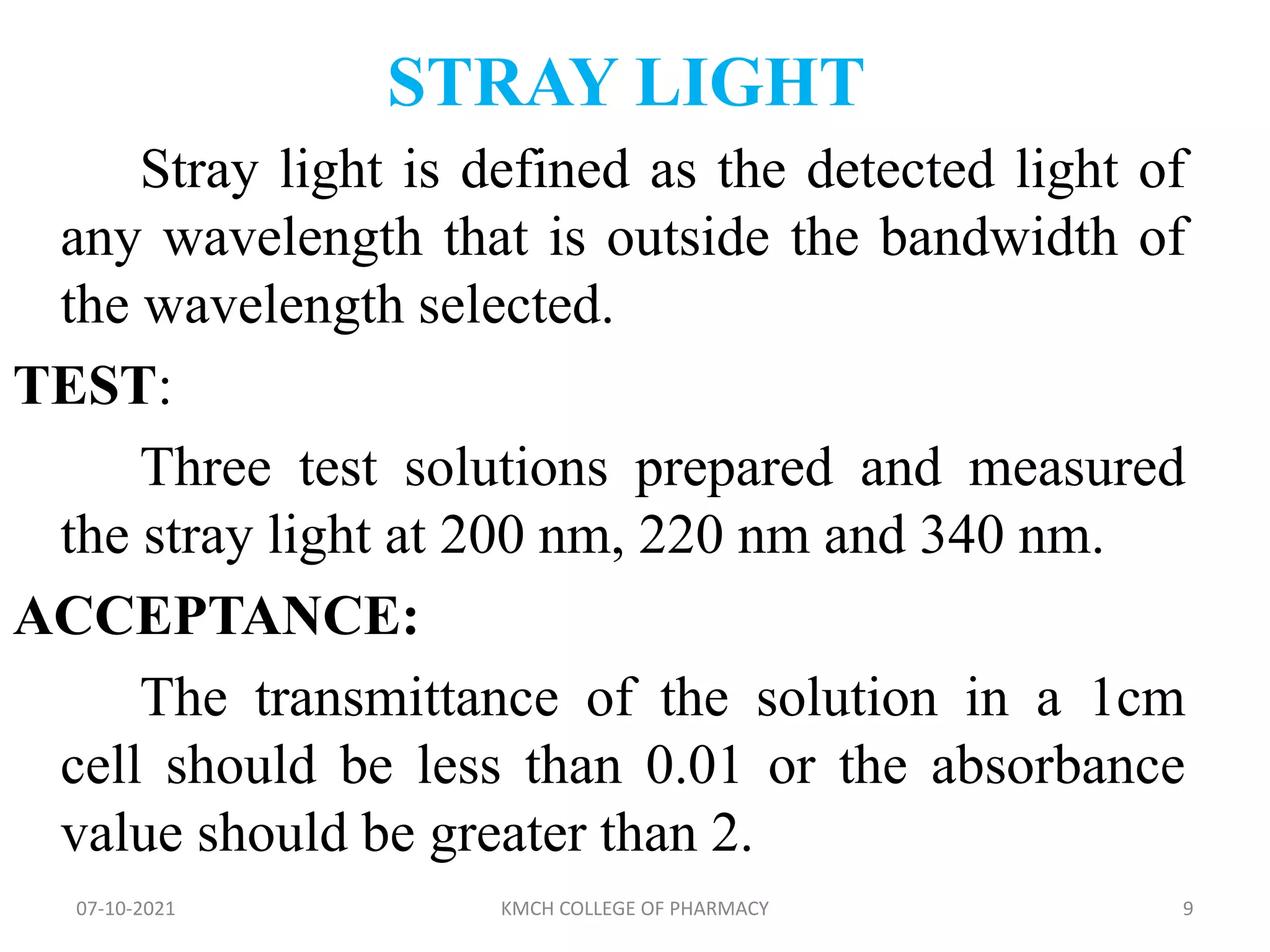 Calibration of analytical instruments | PPTX