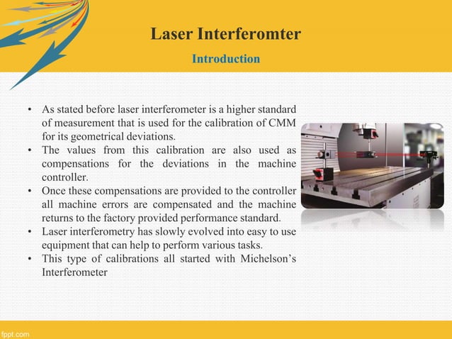 Calibration Of Coordinate Measuring Machines Cmm Pptx Physics Science