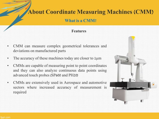 Calibration of Coordinate Measuring Machines (CMM) | PPTX | Physics | Science