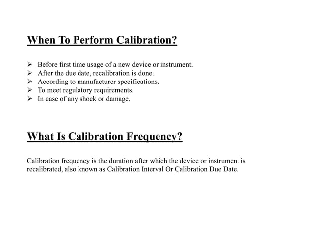 Calibration Of Equipments.pdf | Business | Business and Finance