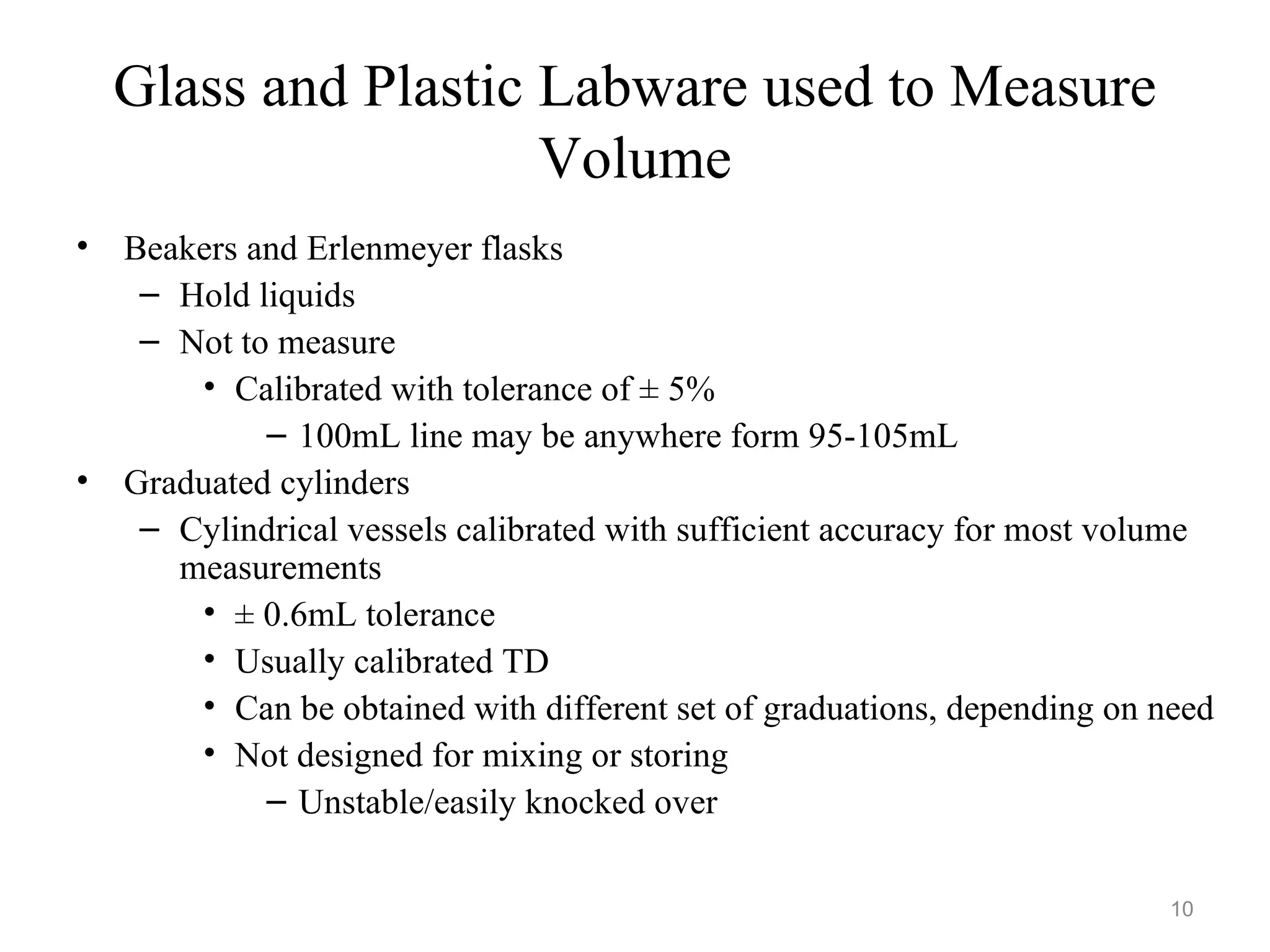 Calibration of glassware | PPT