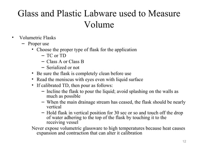 Calibration of glassware | PPT