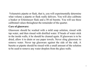 Calibration of glassware | PPT