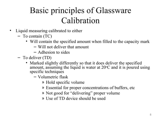 Calibration of glassware | PPT