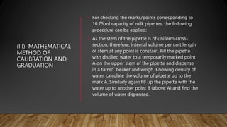 Calibration of Glassware in laboratory | PPTX
