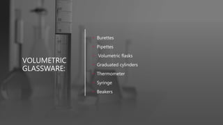 Calibration of Glassware in laboratory | PPTX