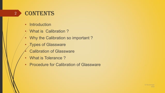 Calibration of glassware ppt | PDF | Chemistry | Science
