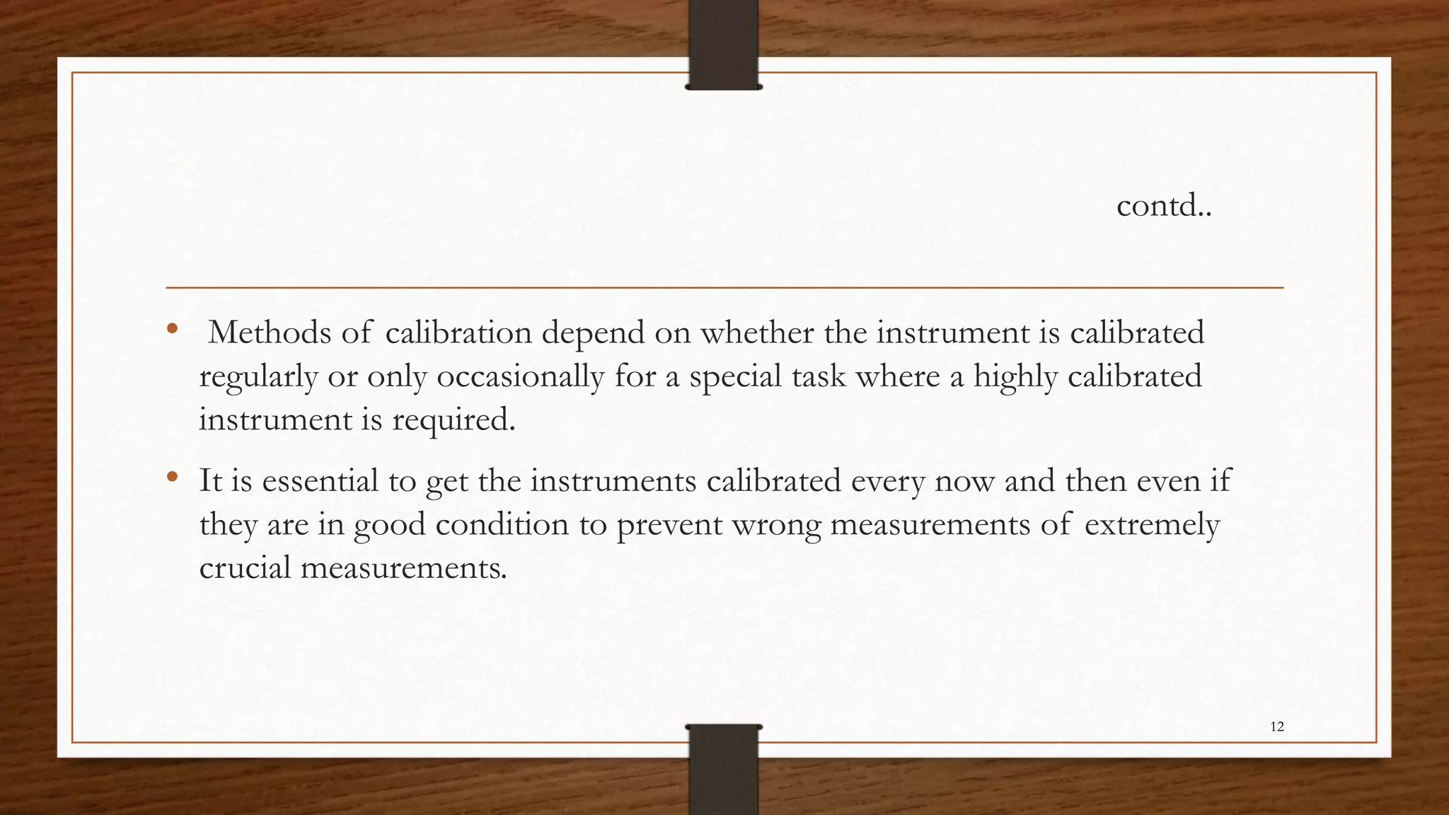 Calibration of Instruments | PPTX