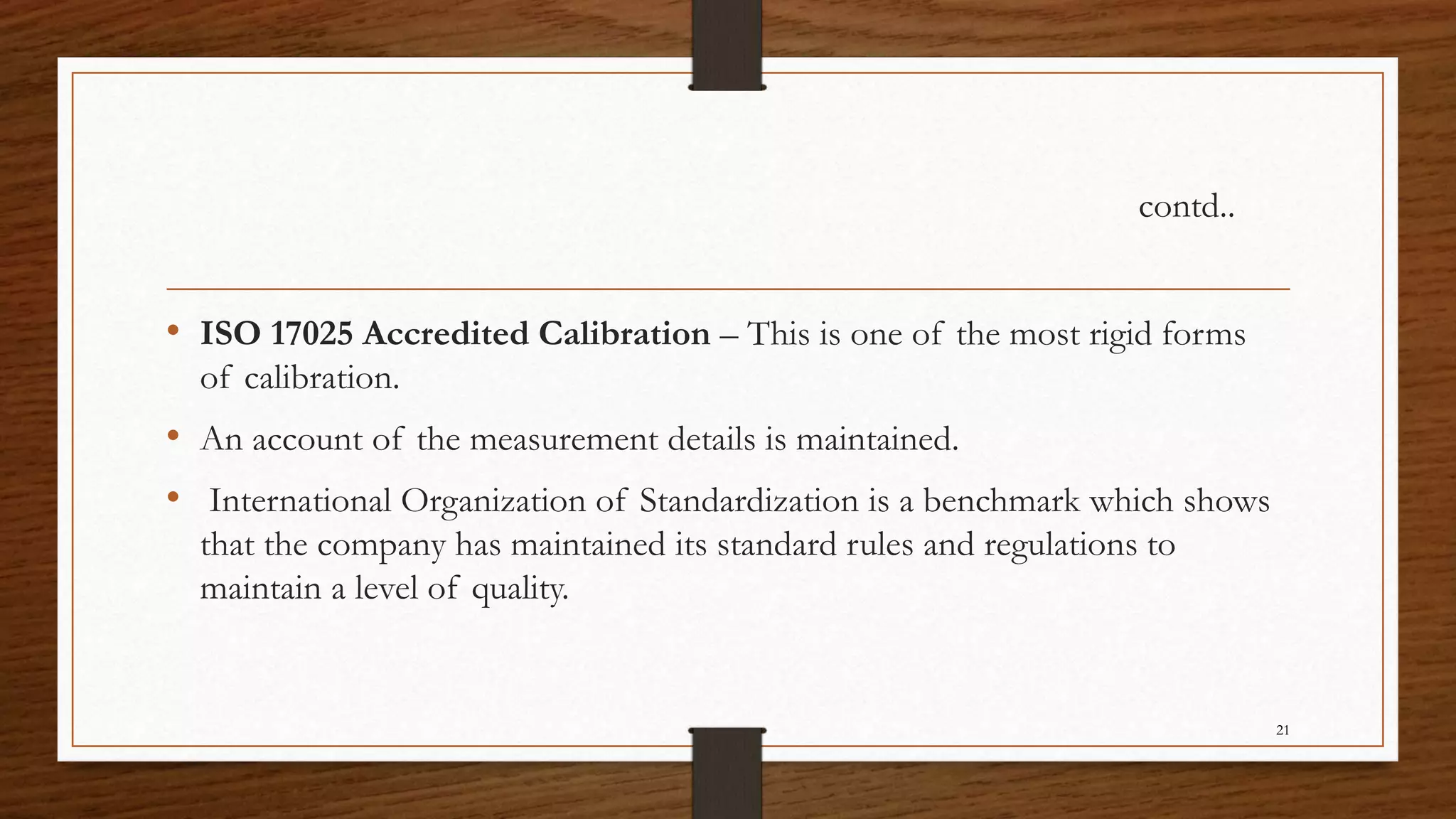 Calibration of Instruments | PPTX