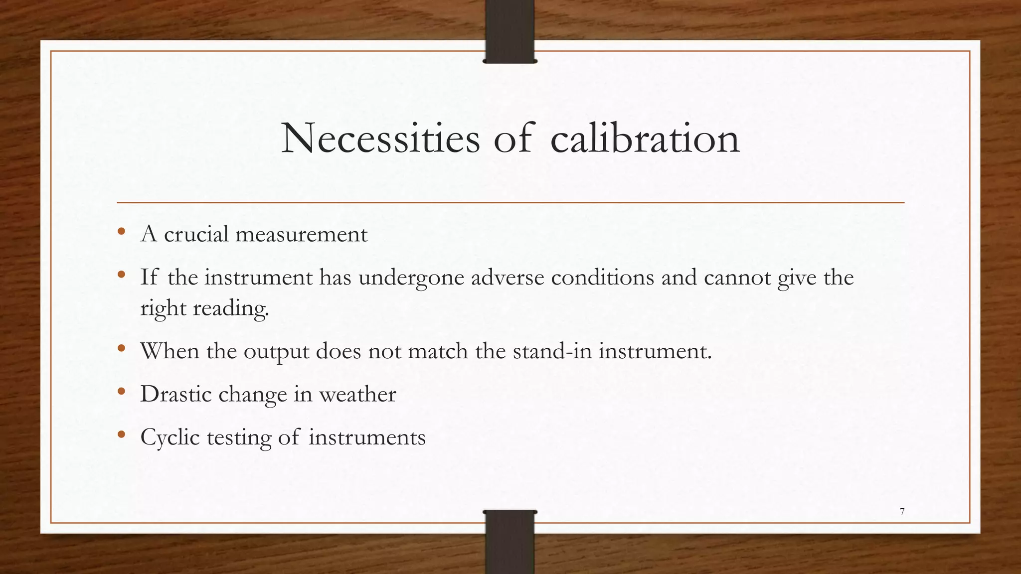 Calibration of Instruments | PPTX
