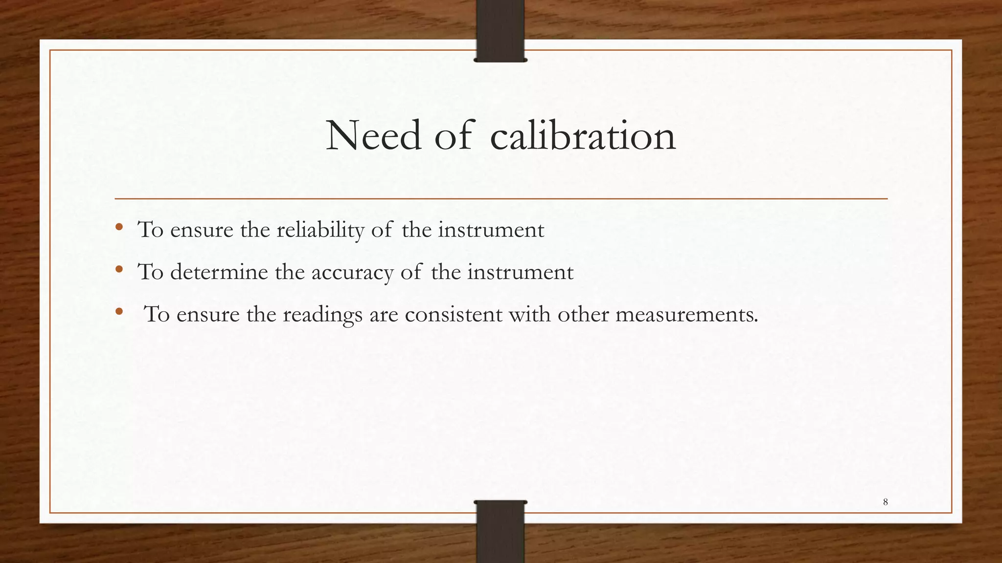 Calibration of Instruments | PPTX