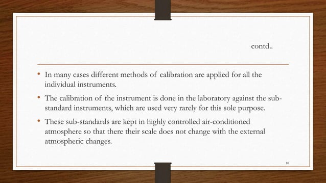 Calibration of Instruments | PPTX | Science