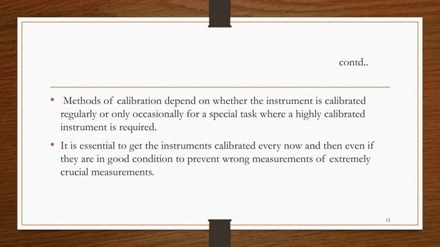 Calibration of Instruments | PPTX | Science