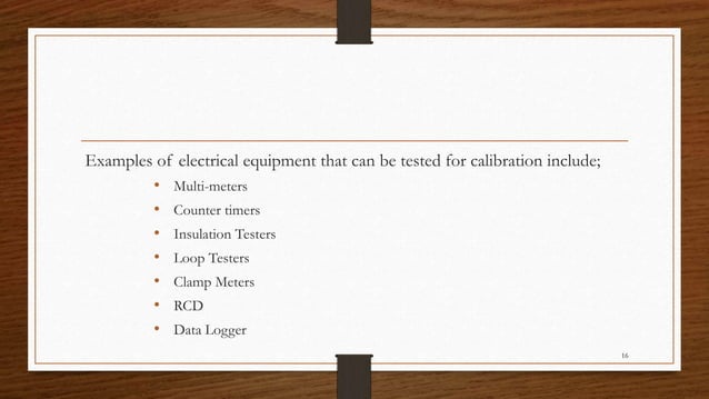 Calibration of Instruments | PPTX | Science