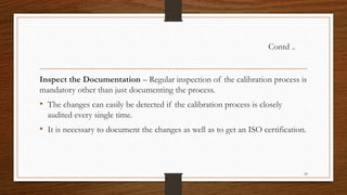 Calibration of Instruments | PPTX