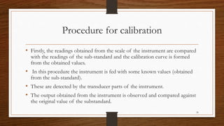 Calibration of Instruments | PPTX