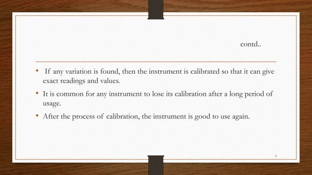 Calibration Of Instruments Pptx Science