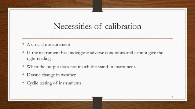Calibration of Instruments | PPTX | Science