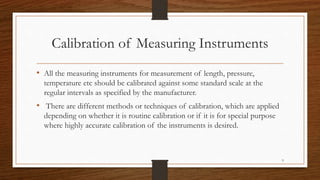 Calibration of Instruments | PPTX