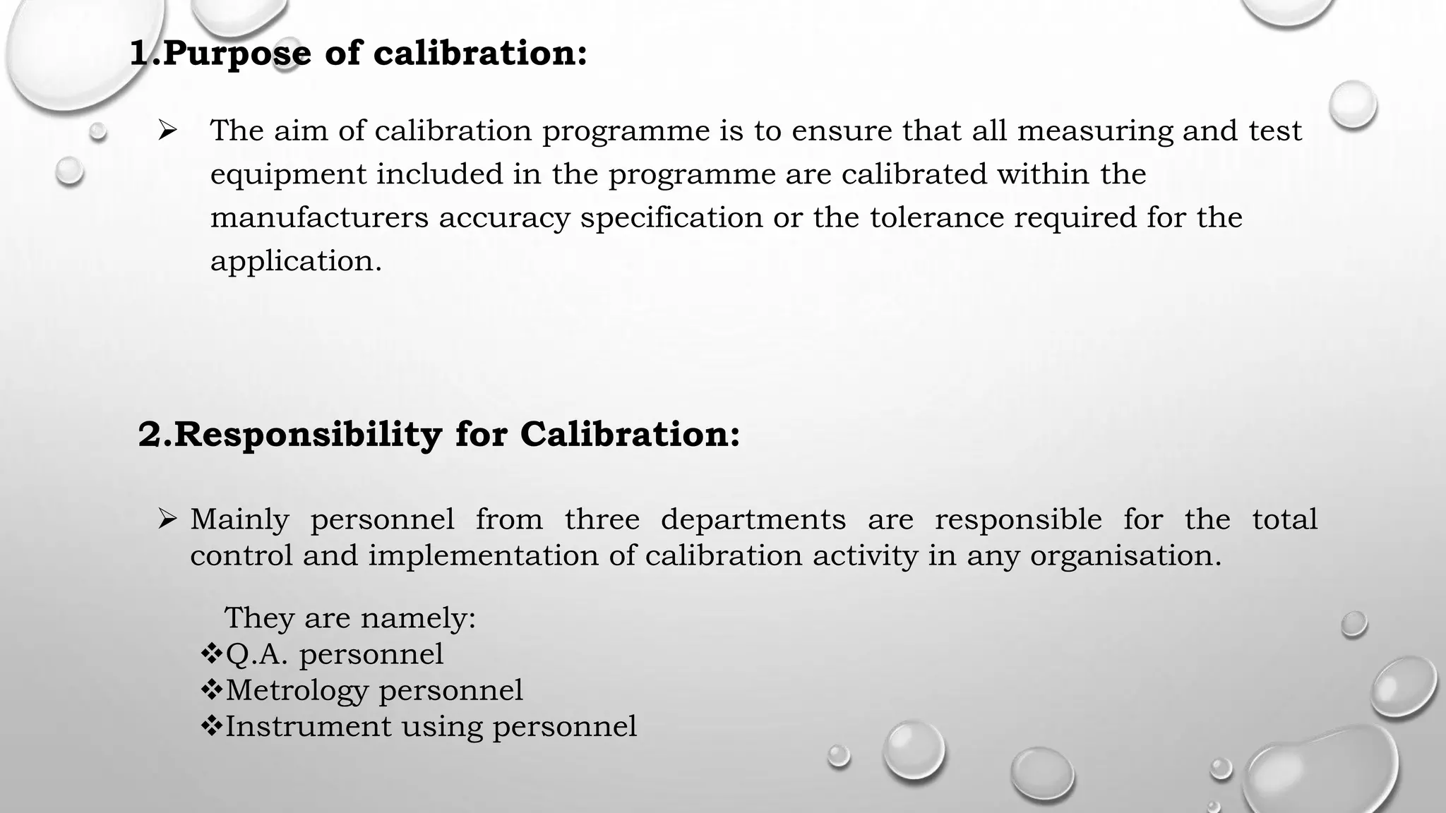 Calibration of master plan | PPTX