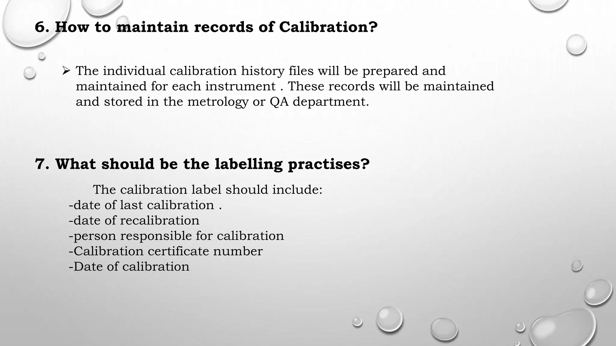 Calibration of master plan | PPTX