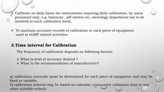 Calibration Master Plan : Validation Master Plan (VMP) Preparation ...