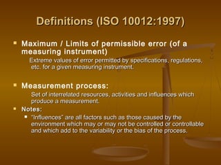 Calibration of MMDs to meet QMS | PPT