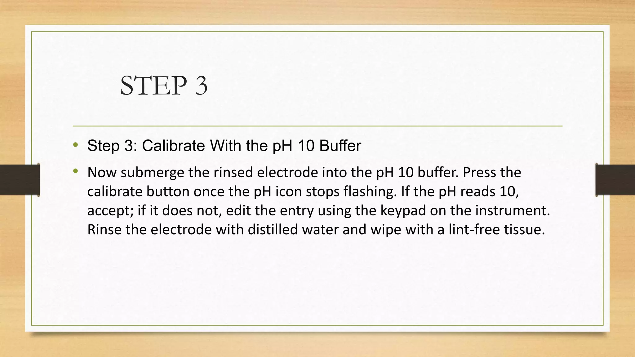 CALIBRATION OF pH METER | PPTX