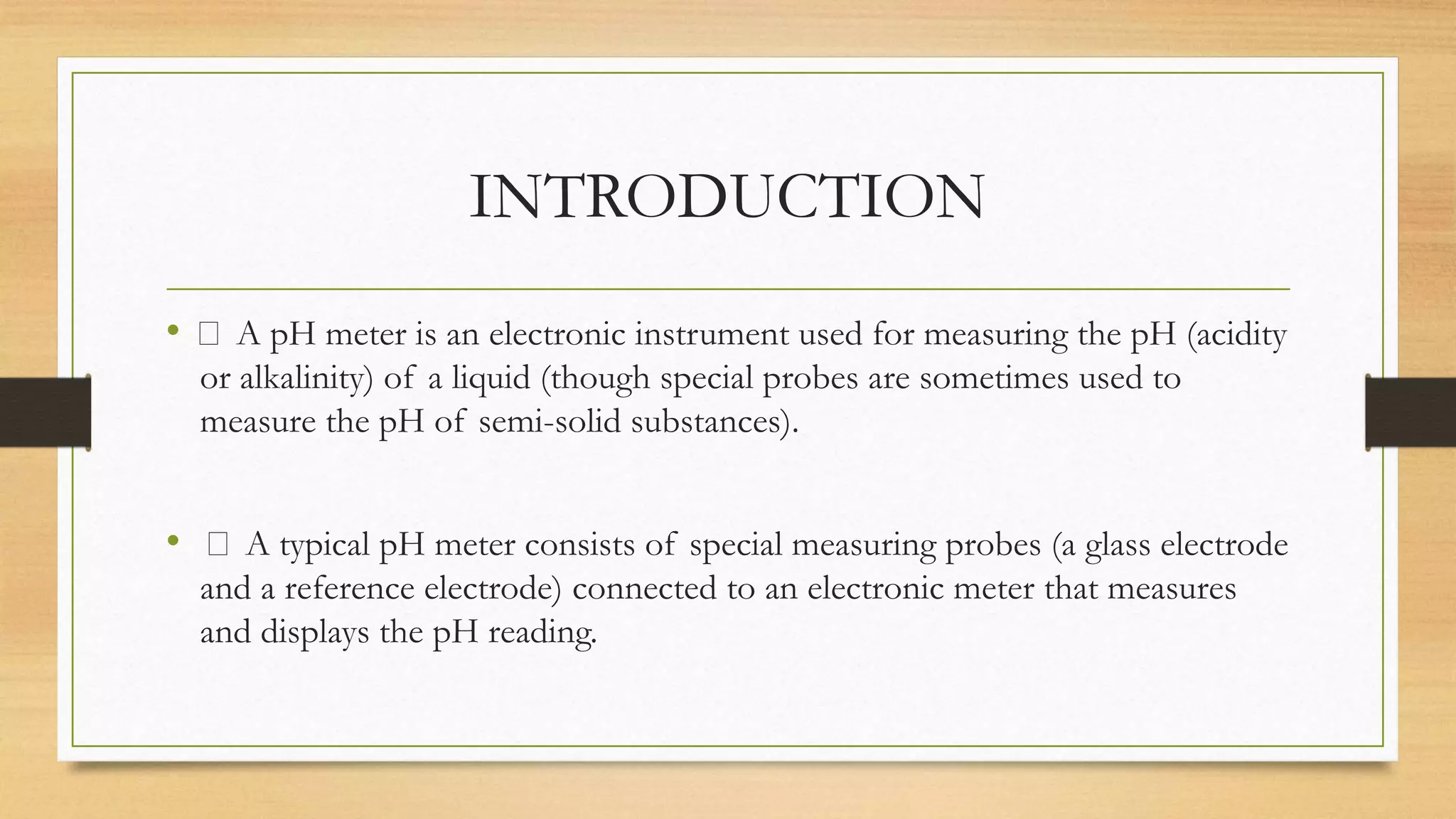 CALIBRATION OF pH METER | PPTX