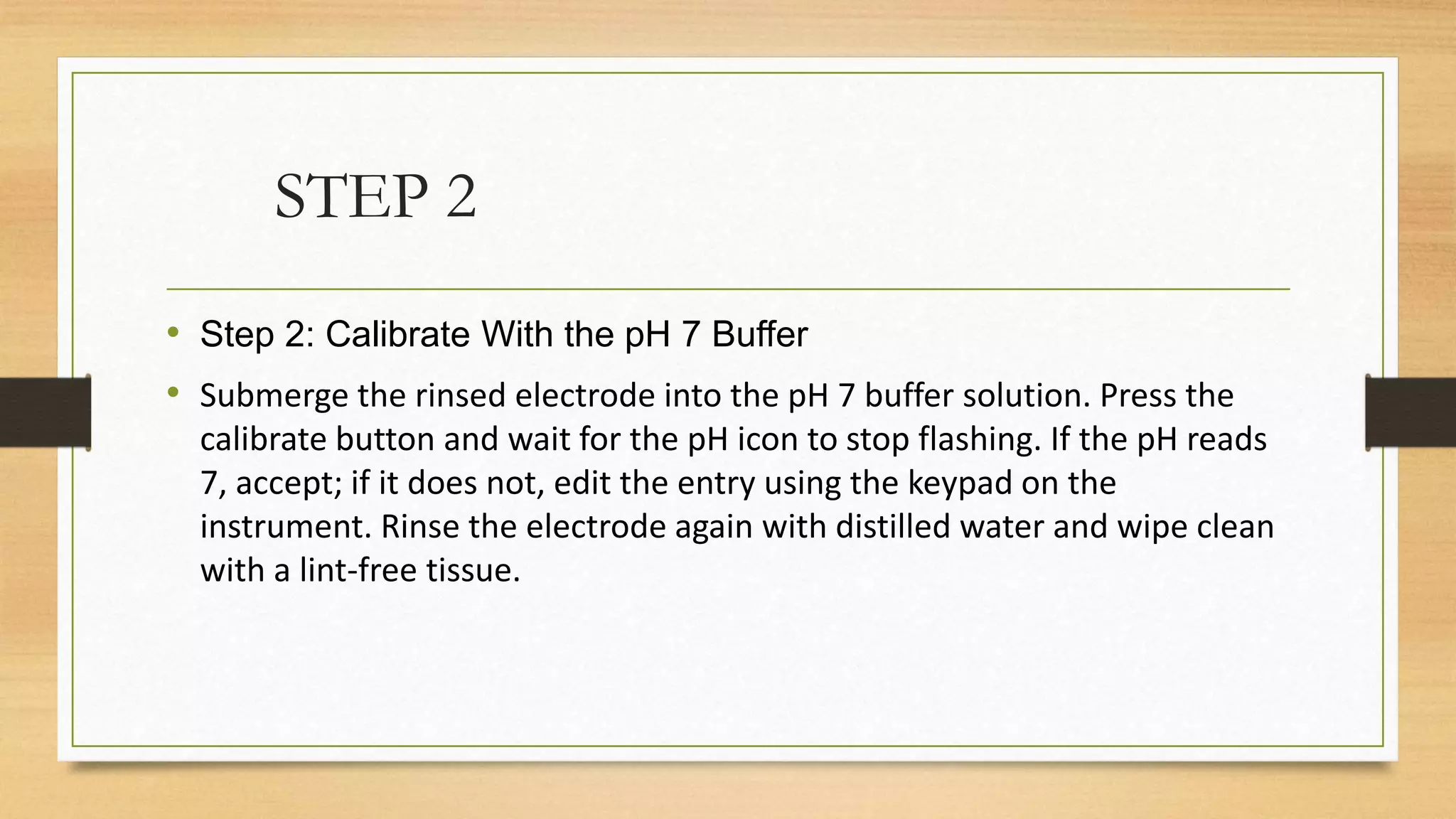 CALIBRATION OF pH METER | PPTX