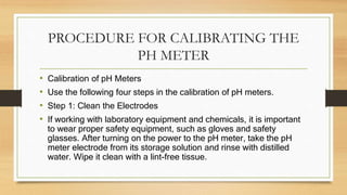 CALIBRATION OF pH METER | PPTX