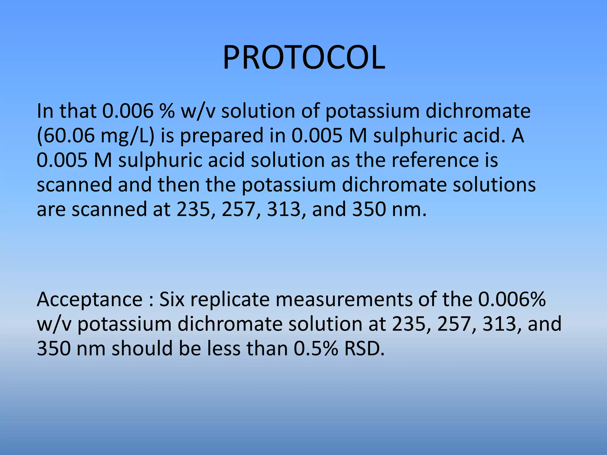 Calibration of spectrophotometer | PPTX