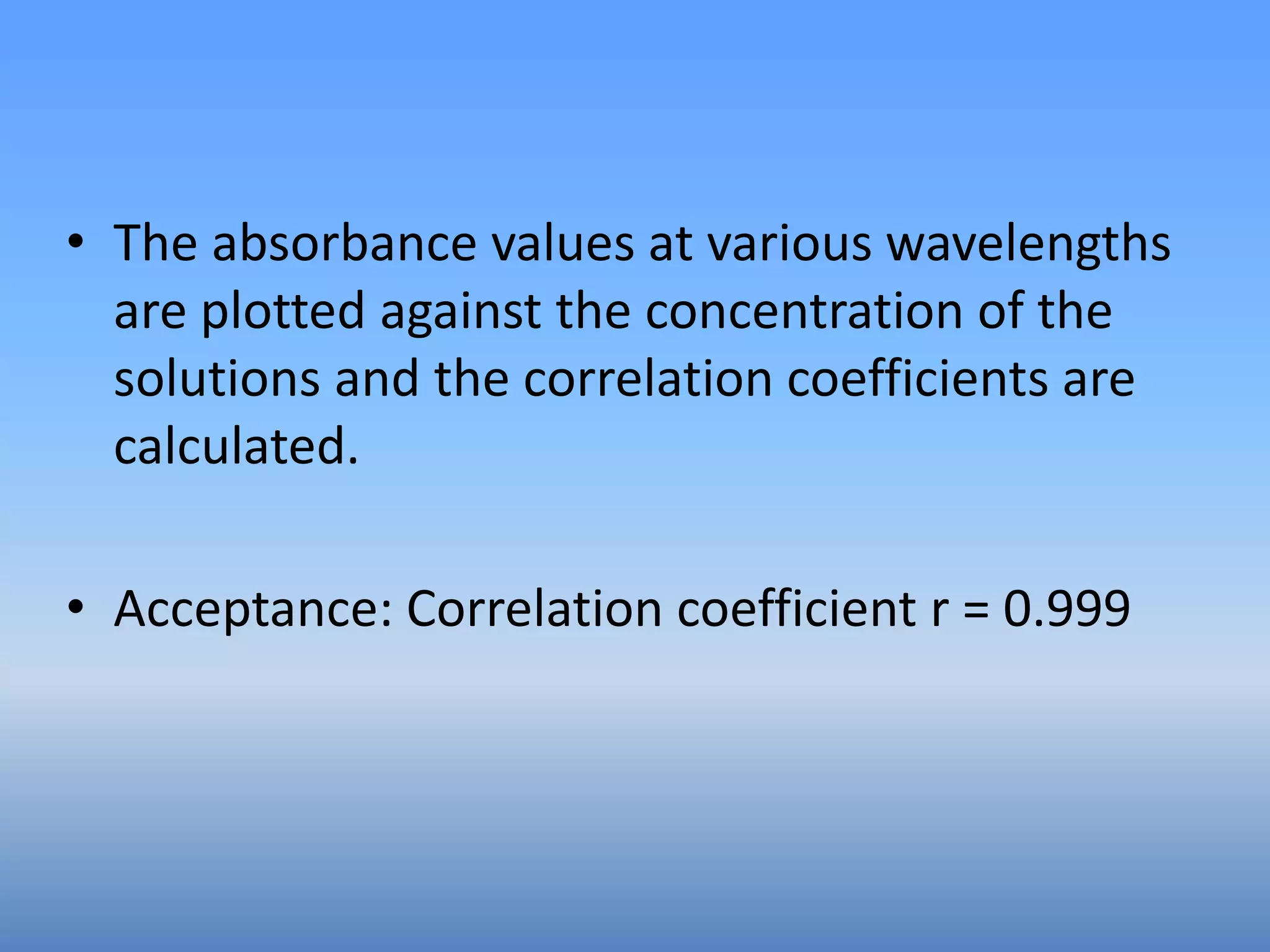 Calibration of spectrophotometer | PPTX