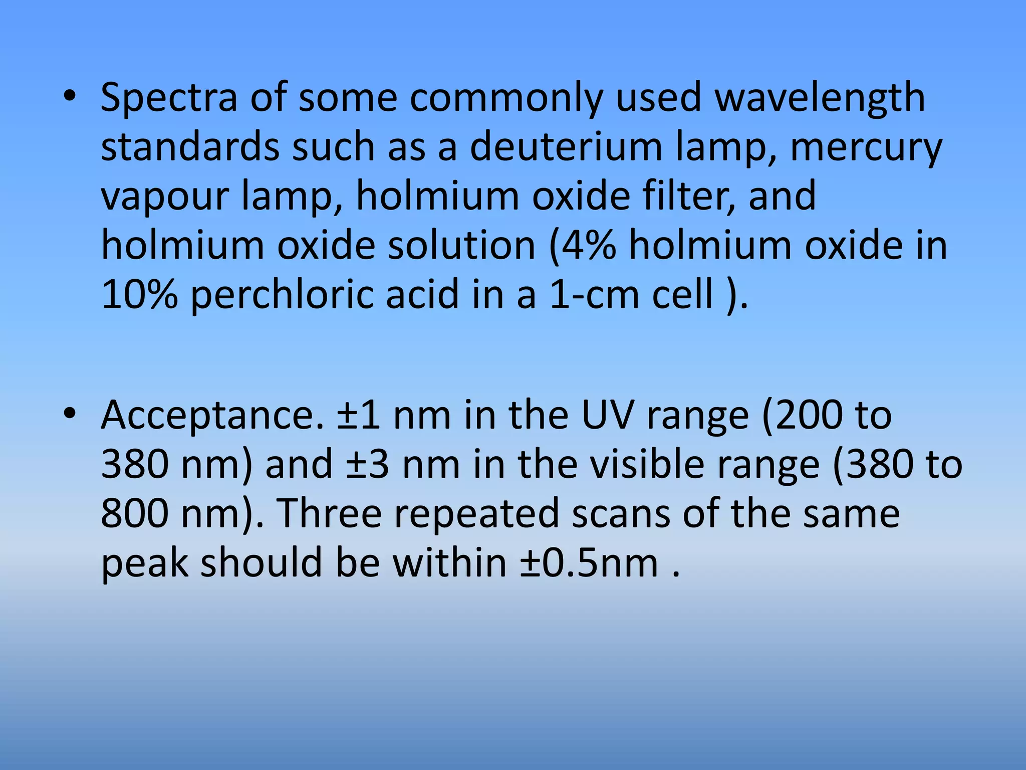 Calibration of spectrophotometer | PPTX