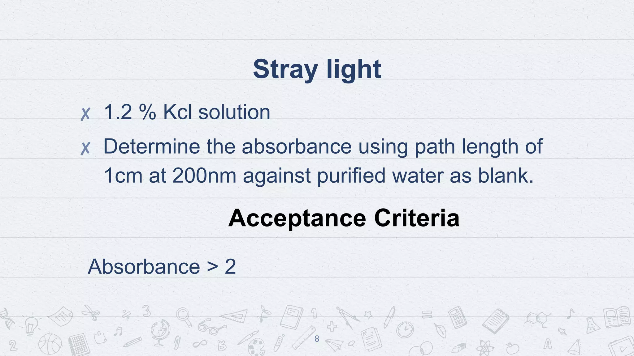 Calibration of uv vissible spectroscopy | PPTX