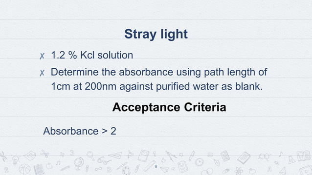 Calibration of uv vissible spectroscopy | PPTX | Chemistry | Science