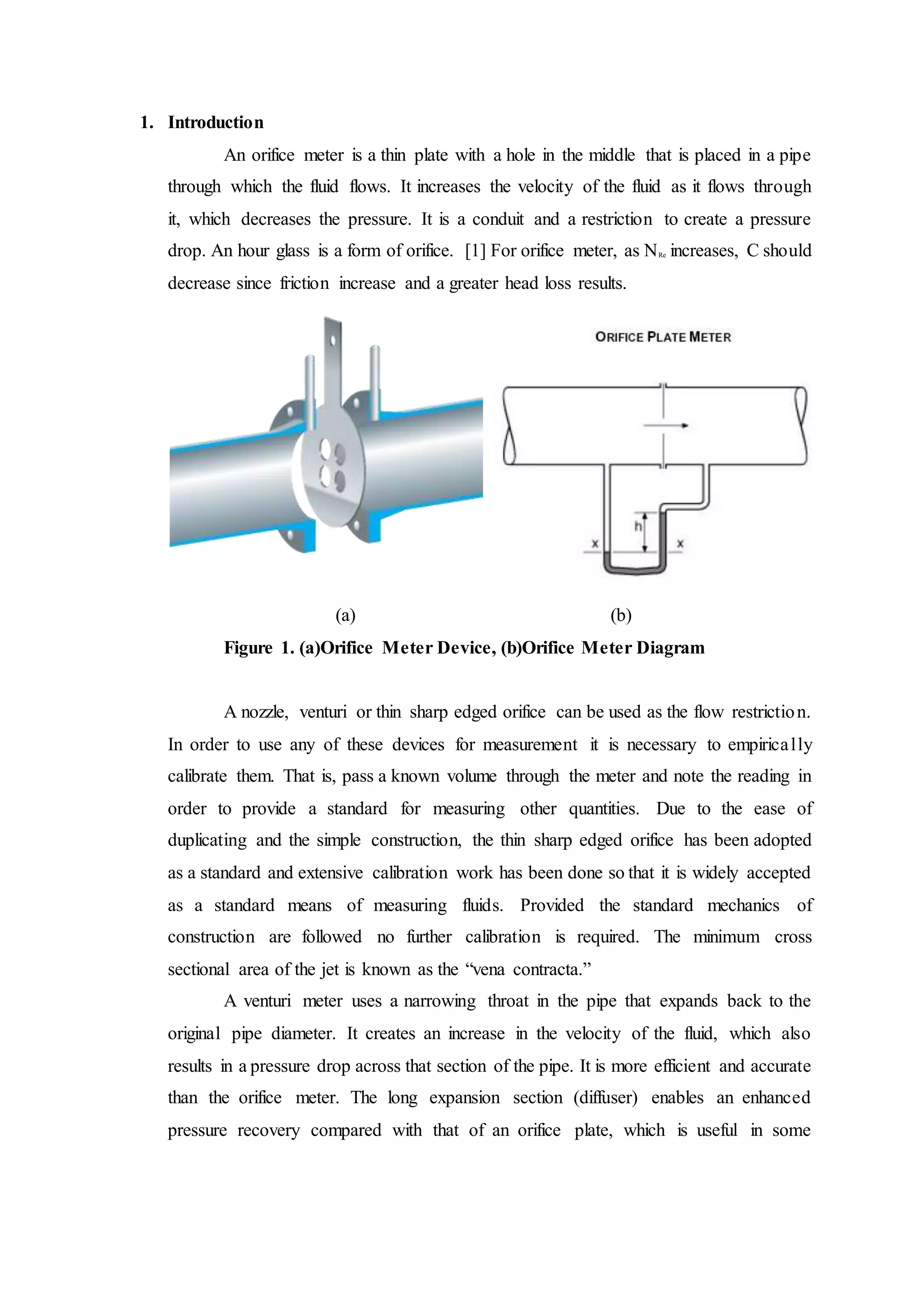 Calibration of venturi and orifice meters | DOCX