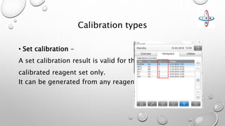 Calibration on the Cobas c111 - Gideon Etowa | PPTX
