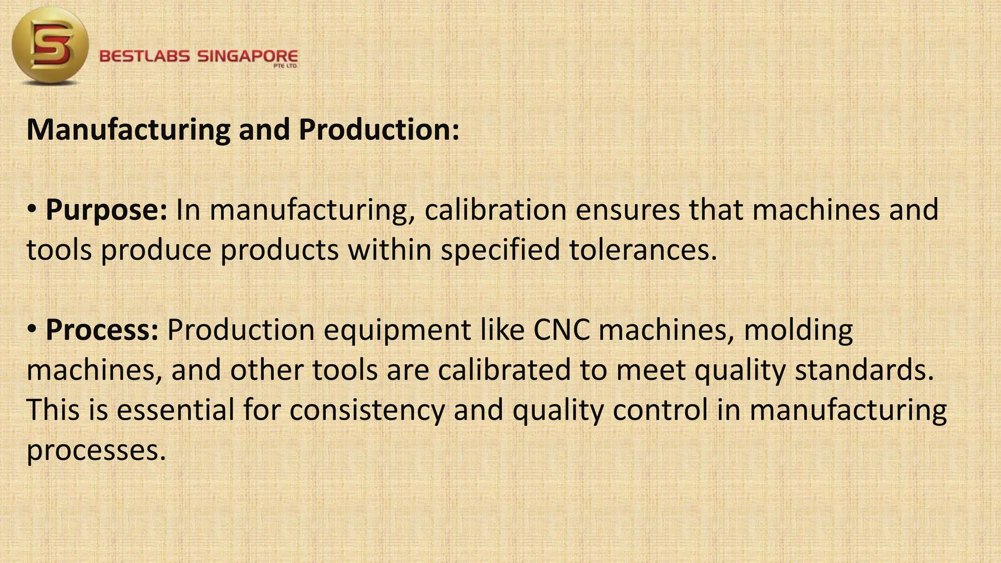 Calibration Process In Singapore Calibration Labs Ppt